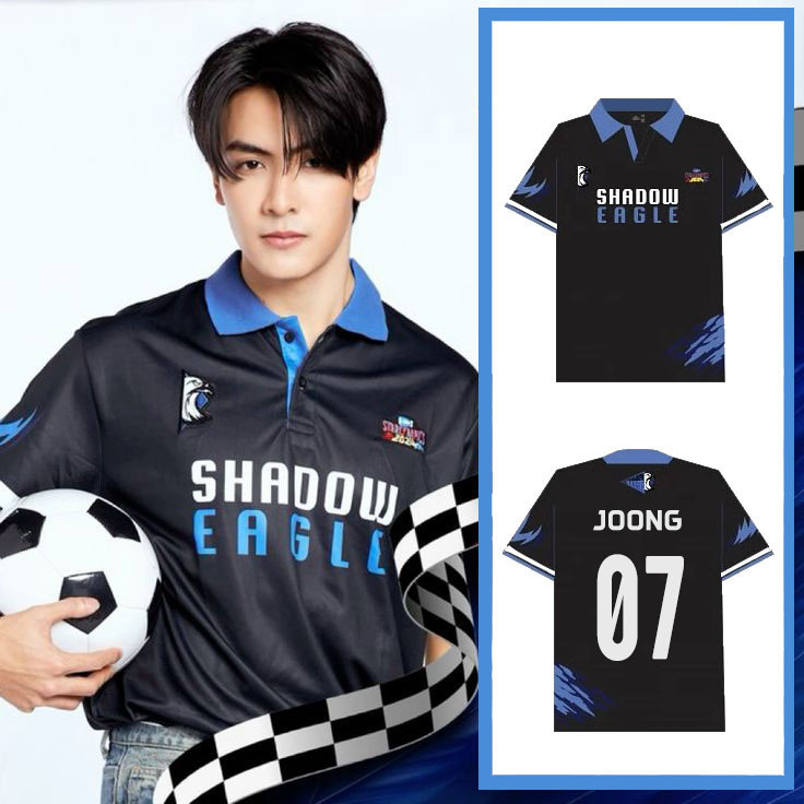 Gmmtv starlympic futsal shadow eagle short sleeve lapel sports jersey ...