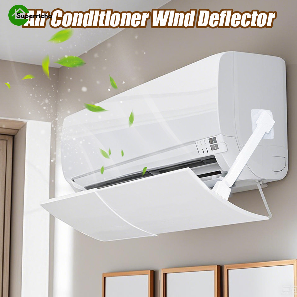 PP Material AC Baffle Shield | 56-106cm Extendable Aircon Deflector for ...