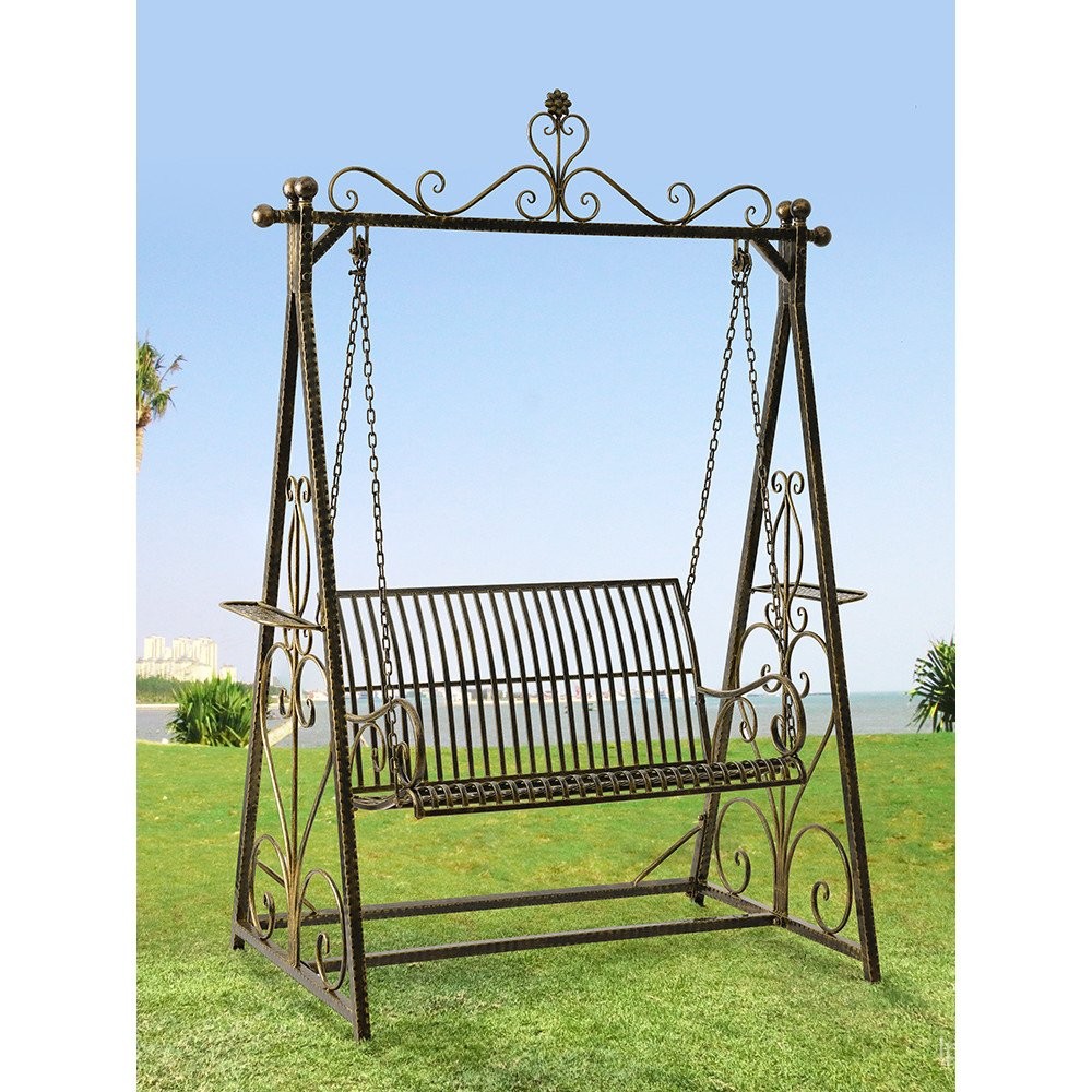 Courtyard Swing Rocking Chair Outdoor Balcony Double Swing Home Leisure ...