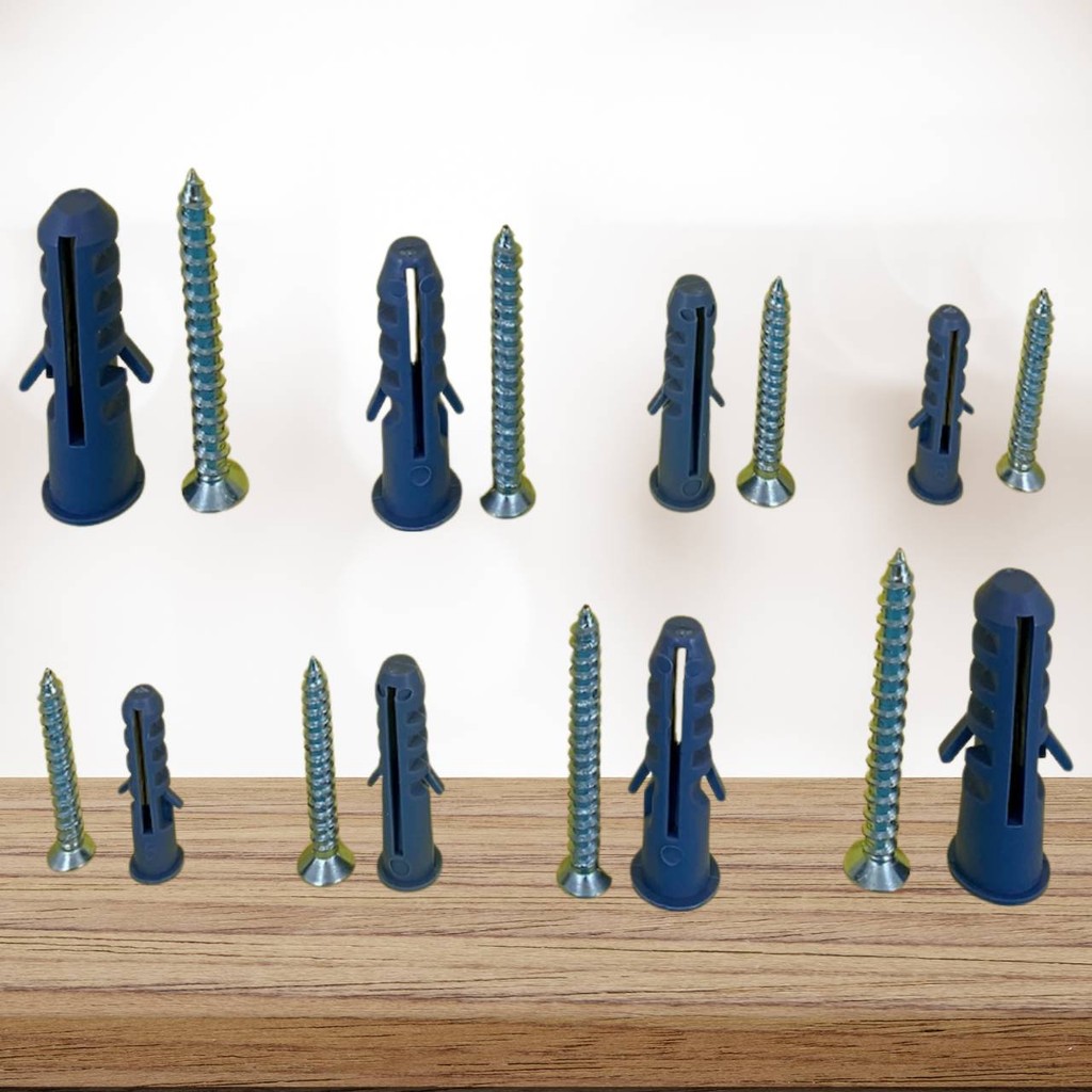 PVC Expansion Pipe Tox with Screw – 50 Sets (5mm-10mm) Durable Wall ...