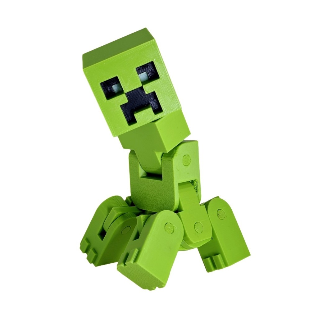 Minecraft 3d Printing Model Multi-Joint Movable Creeper Toy | Shopee ...