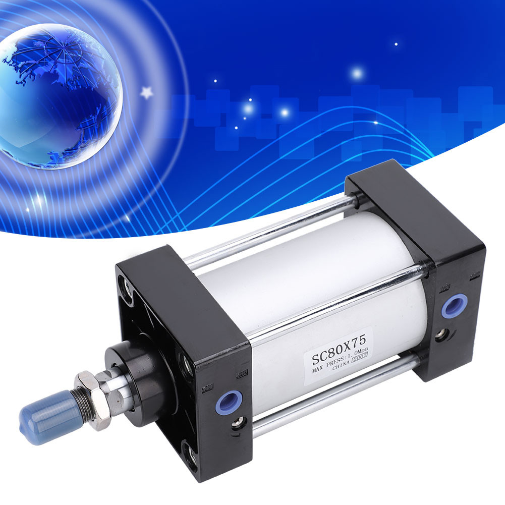 Rrianfo Air Cylinder Aluminium Alloy 75mm Stroke Light Weight and Small ...