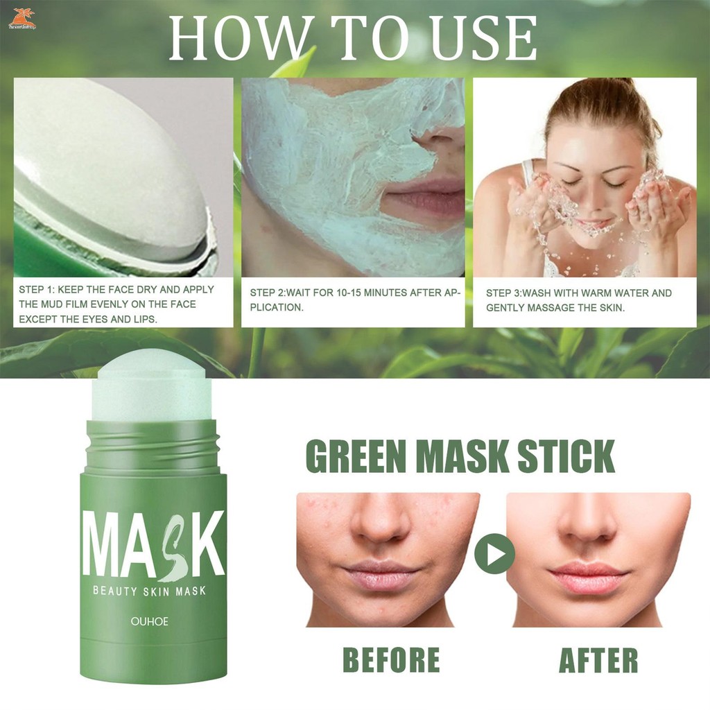 Facial Cleaning Mud Mask Pores Acne Pimple Treatment Face Clean Mask ...