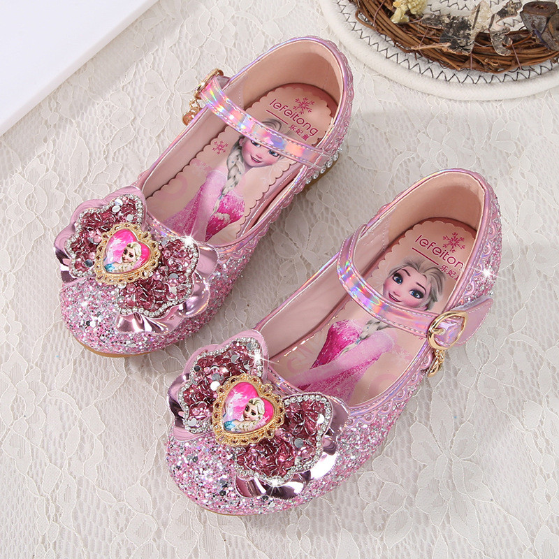 Girls' Princess Sandals Children's Shoes Frozen Elsa Children's Shoes ...