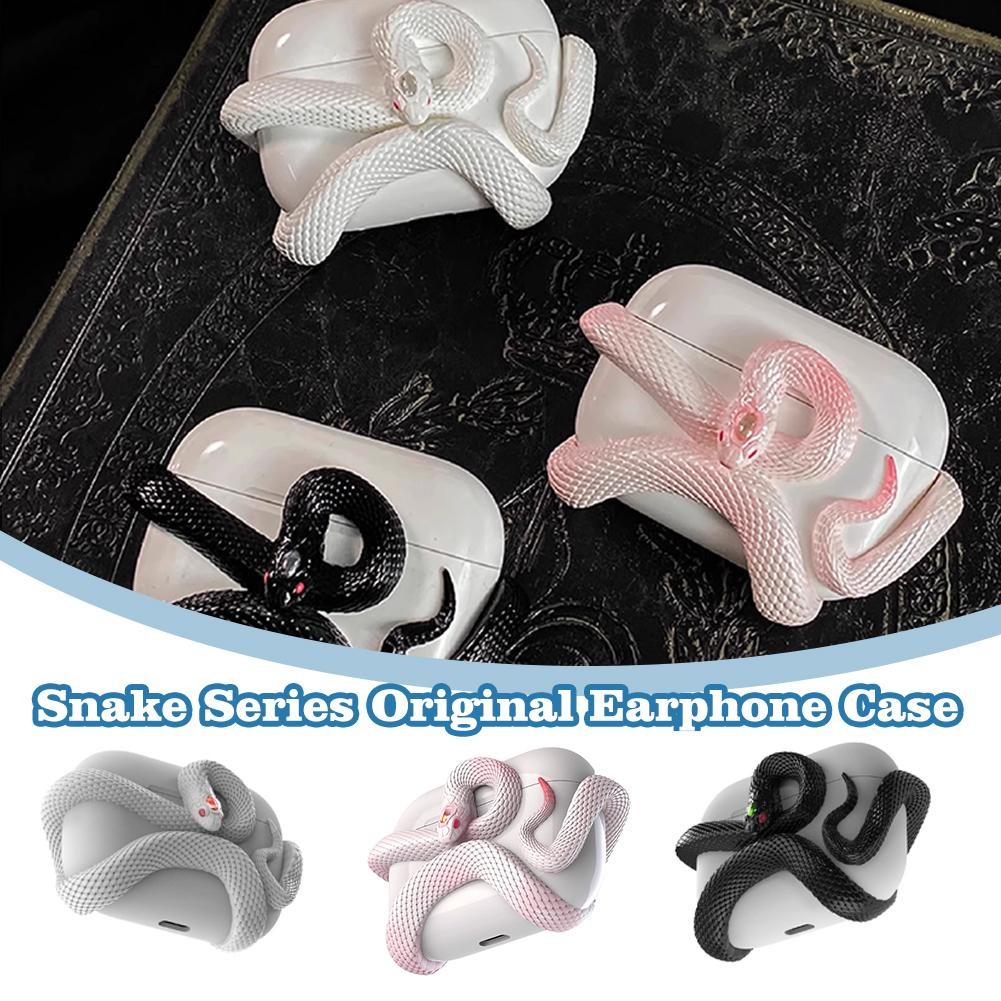 Creative 3D Snake Wireless Earphone Case, Protecting The Headphones ...