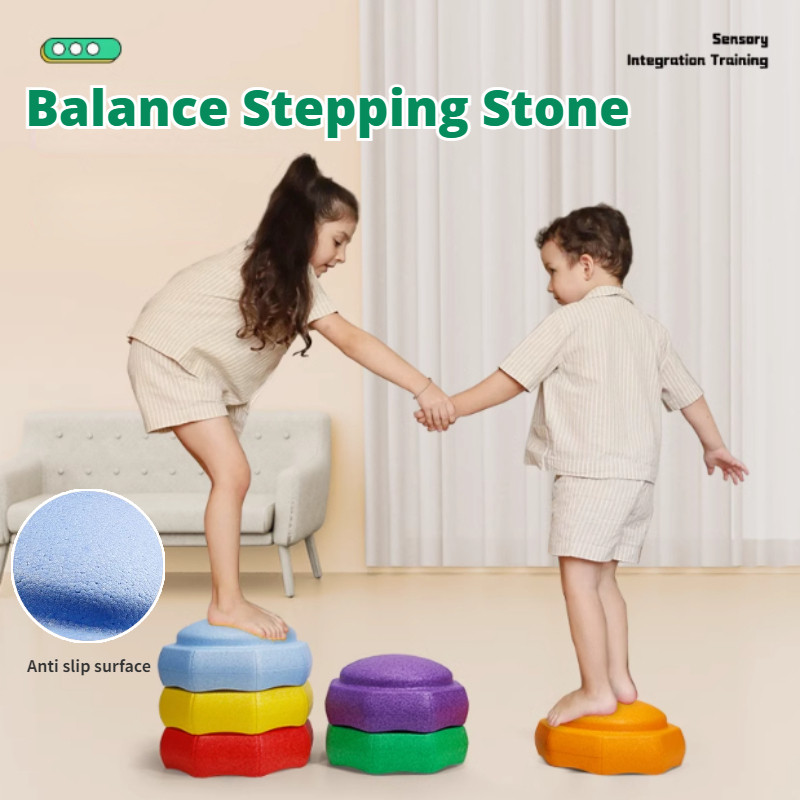 Kids Balance Stepping Stone Balance Bridge Stone Balance Toy Sensory ...