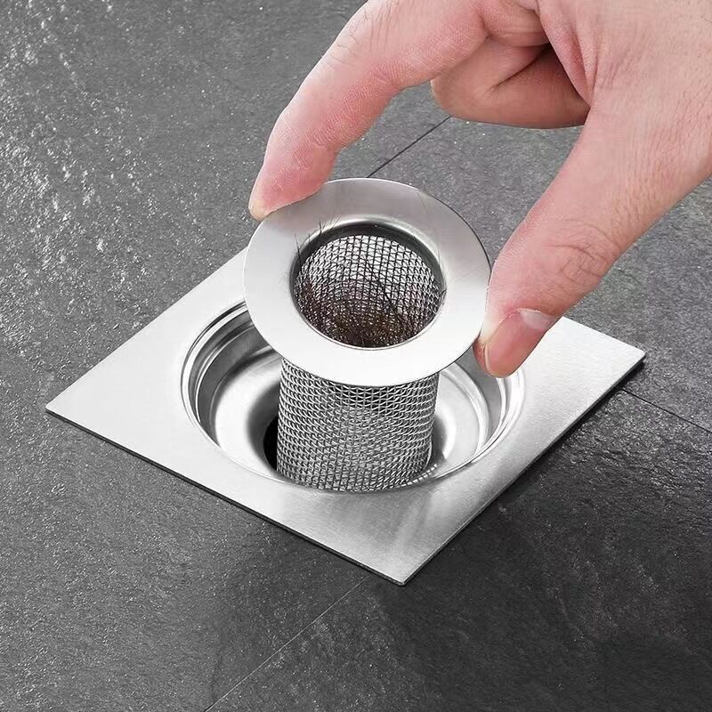 GG+Stainless Steel Floor Drain Filter Mesh Kitchen Sink Anti-clog ...