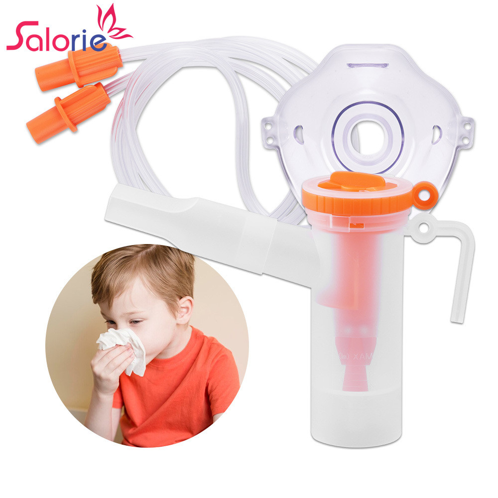 Salorie Adults Kids Nebulizer Cup Set with Silicone Mask Disposable ...
