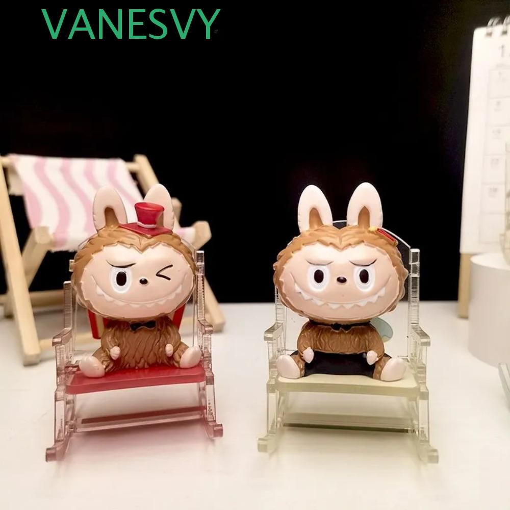VANESVY Labubu Ornament, Rocking Chair Collectible Small Labubu Figure ...