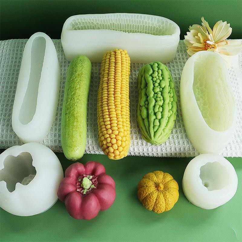 Simulation Vegetable Fruit Corn Avocado Cucumber Mold DIY Ice Cream Ice ...