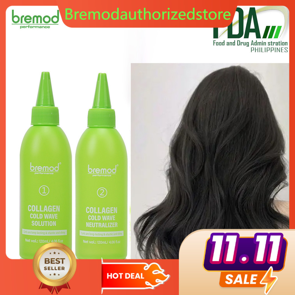 Bremod Performance Collagen Cold Wave Hair Curling Styling Curls Long ...