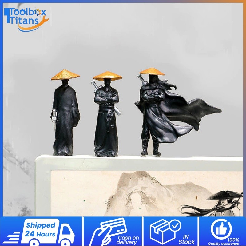 Chinese Kung Fu Swordsman Figure, Mini Creative Garden Miniatures for ...