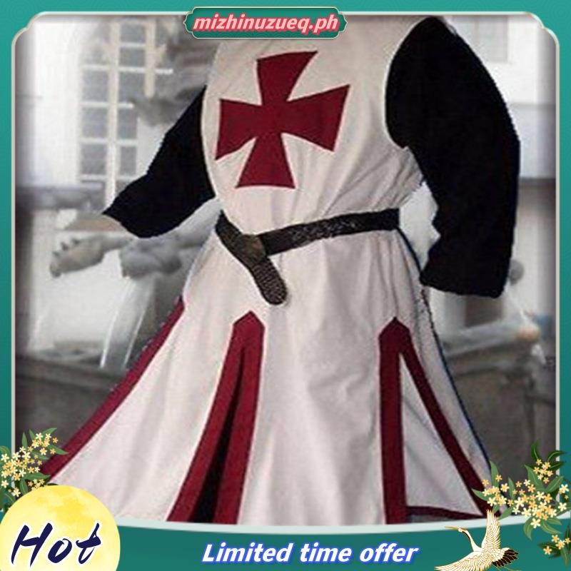 Adult Men Medieval Crusader Cosplay Robes Templar Knight Crusader ...