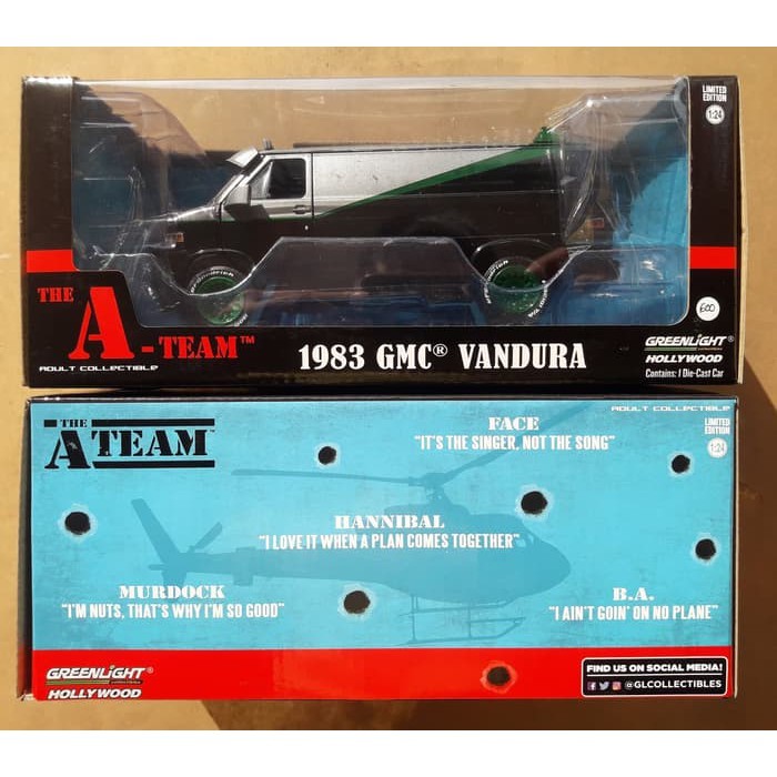 Greenlight Scale 24 The A-TEAM 1983 GMC Vandura Green Machine | Shopee ...