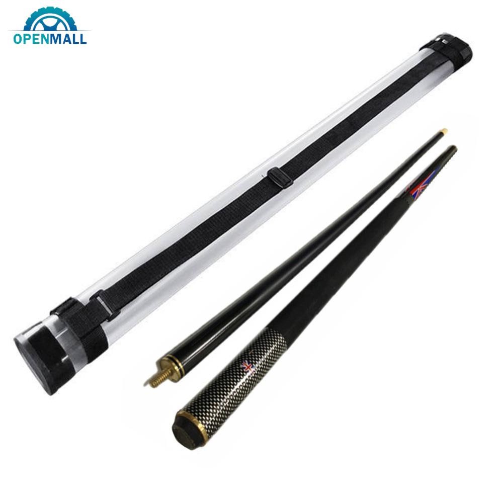 OPENMALL 81CM Pool Cue Transparent Plastic Storage Rod Bucket For 1/2 ...