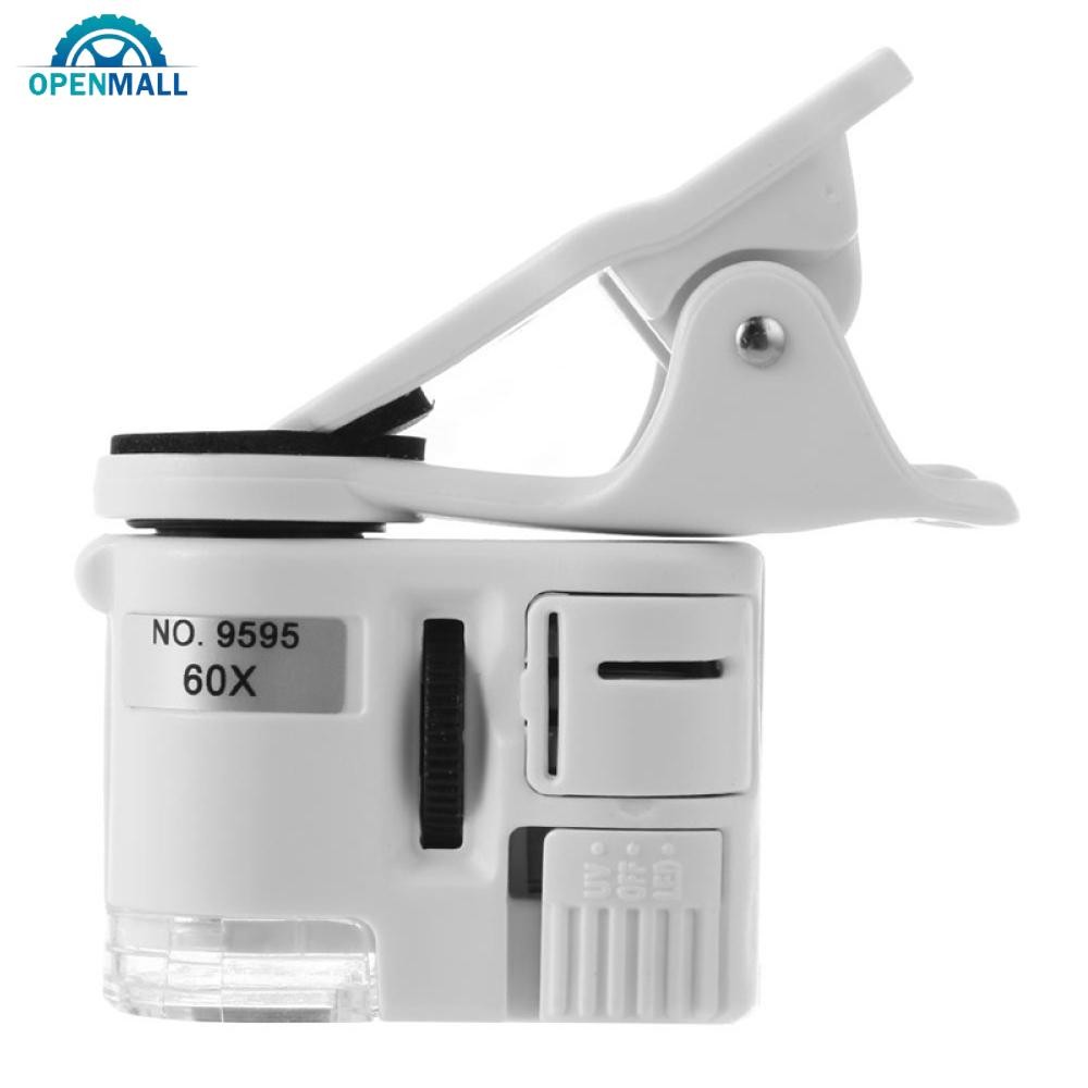 OPENMALL Mobile Phone Microscope 60X Magnifier Universal LED Macro Lens ...