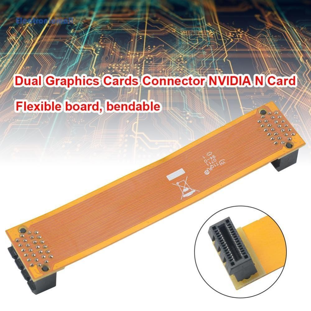* 10cm Crossfire Cable Dual Graphics Cards Connector N Card SLI Bridge ...