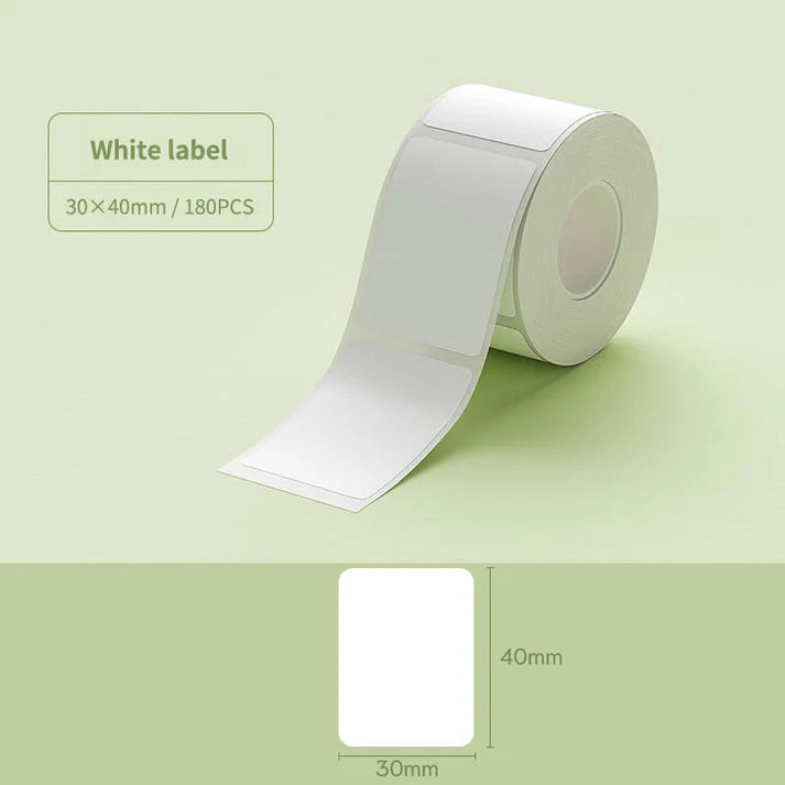 Niimbot Thermal Label Sticker Paper Printable White 20-50mm Width 50X80 ...