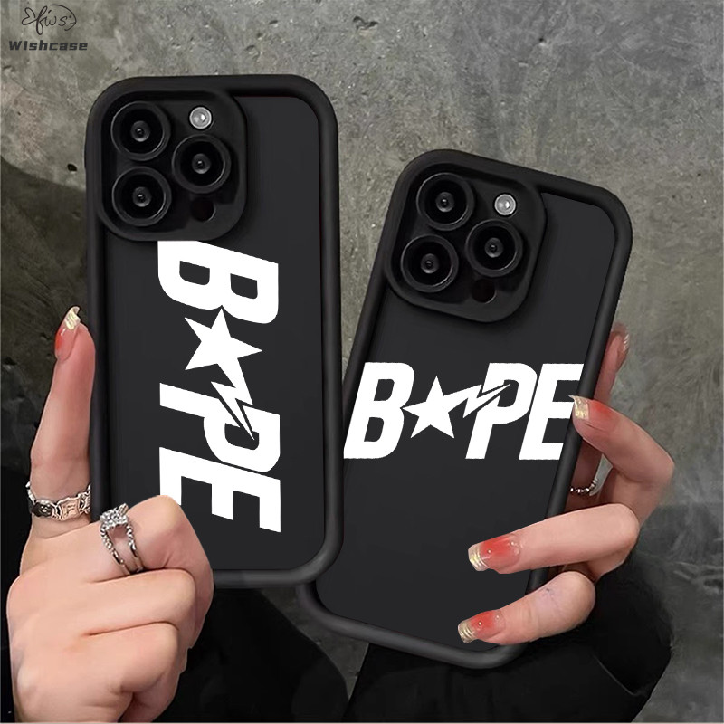 For iPhone 15 13 14 Plus 12 13 14 15 Pro Max Simple Bape Star Softcase ...