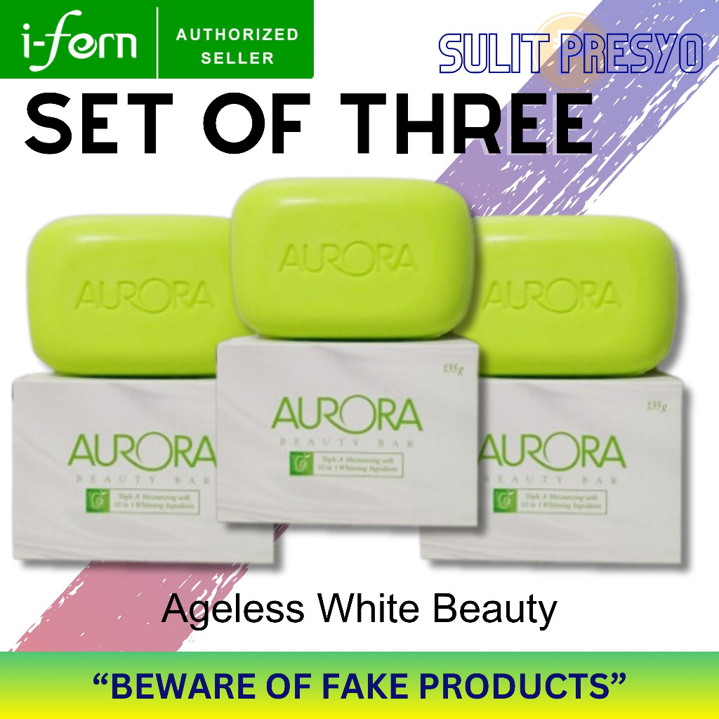 Aurora Bar Soap for Whiter Skin and Ageless Beauty 135g | Shopee ...