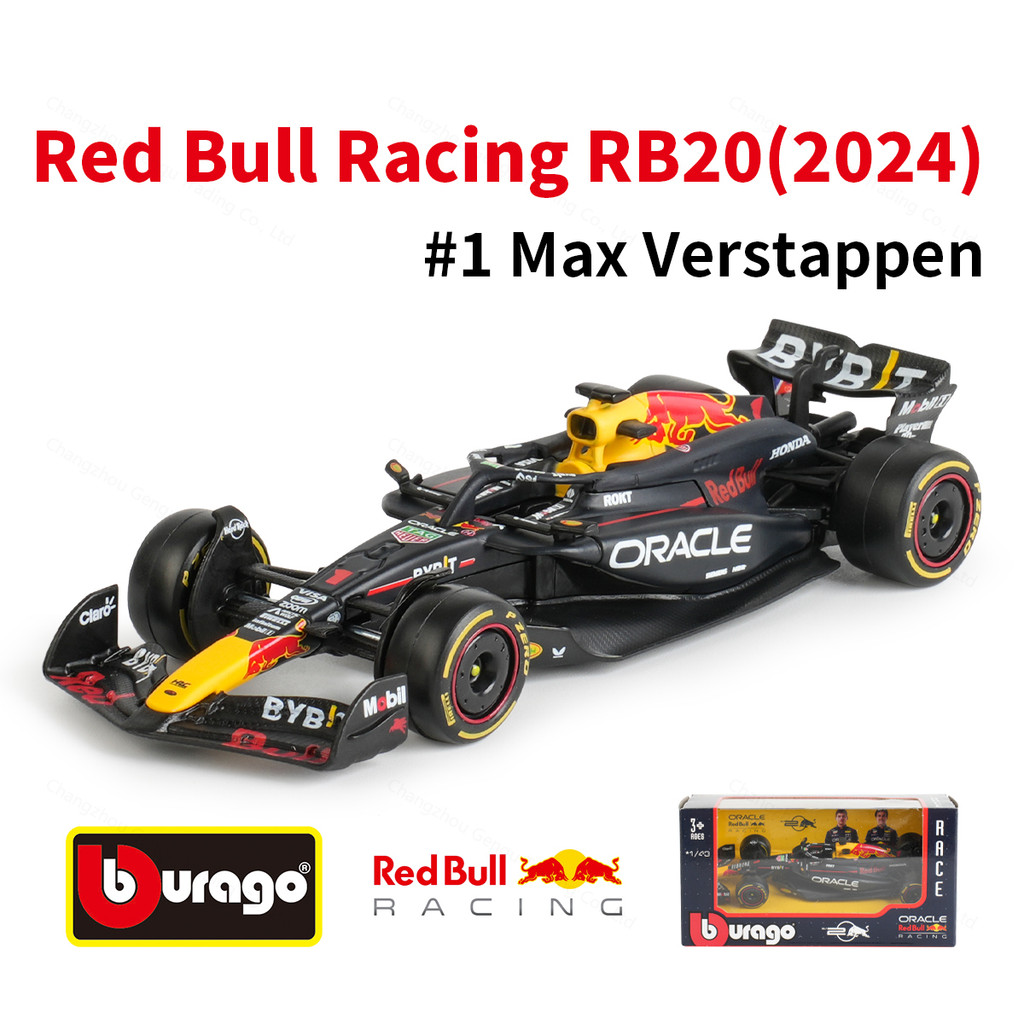 Bburago 1:43 Red Bull 2024 RB20 #1 #11 F1 Racing Formula Car Static ...