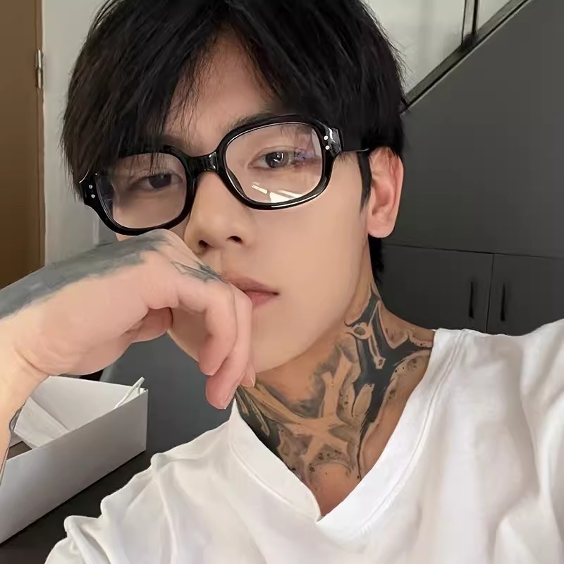 YAN Vintage Korean Cool Pop Frame Narrow Frame Eyeglasses for Women Men ...