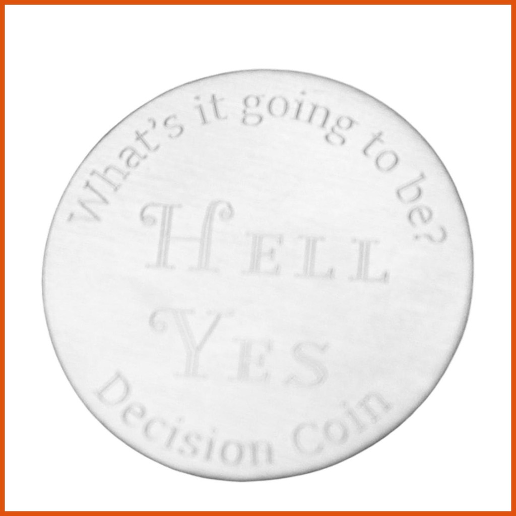 Yes or No Coin Metal Decision Coin Funny Yes or No Decision Maker ...