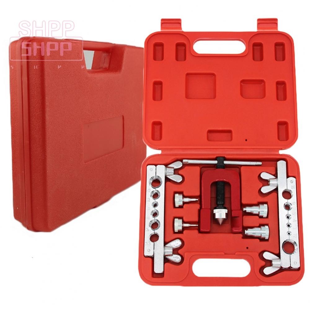 Manual Pipe Flaring Tool Kit with 9 Reaming Sizes for Household Repairs ...