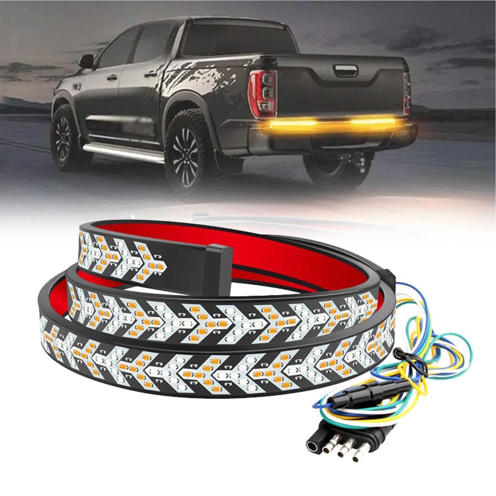 Tailgate Light Bar Fall Warning Signal LED Brake Light Strip Sequential ...