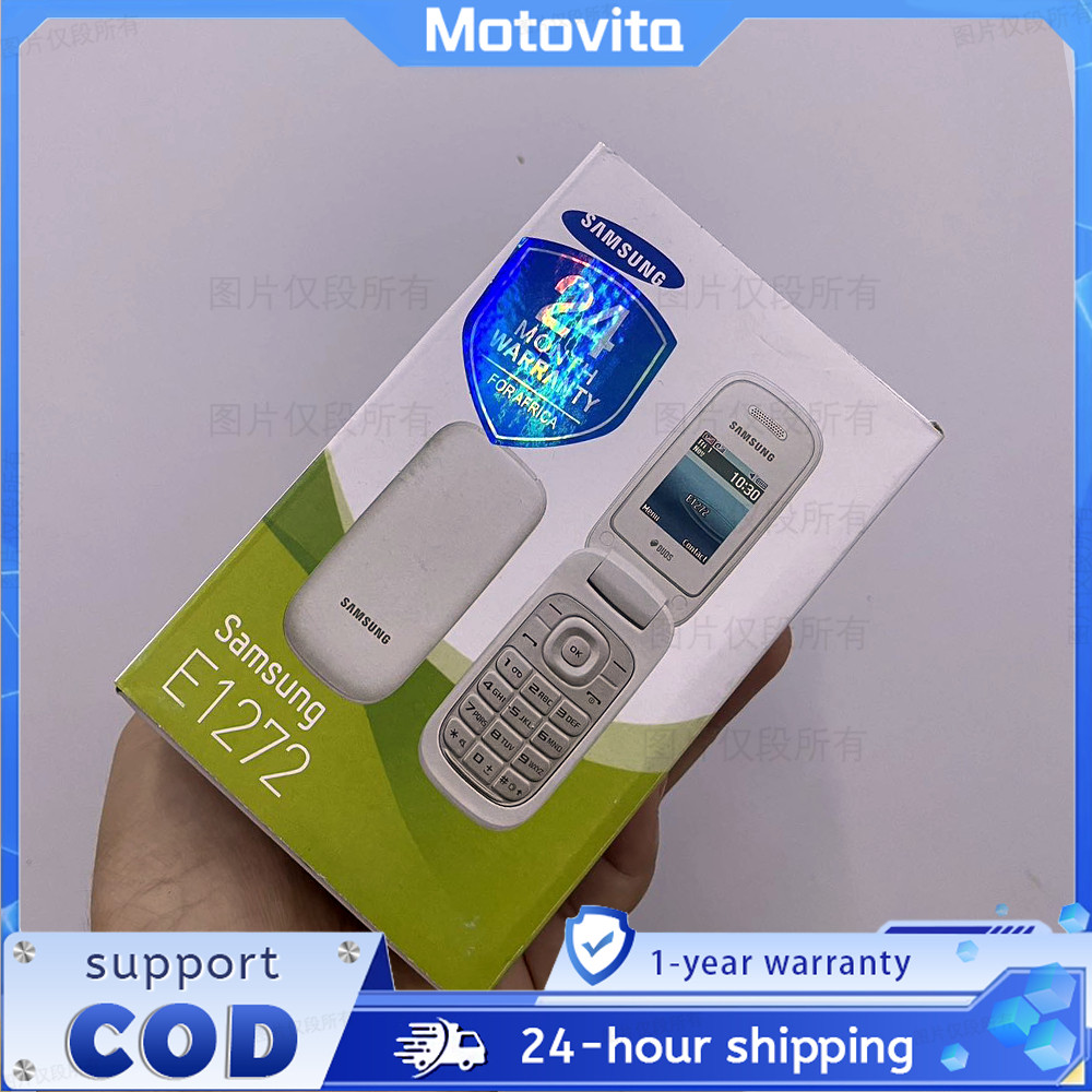 Original SAM E1272 Flip Phone Keypad Phone GSM 2G Keypad Cellphone ...