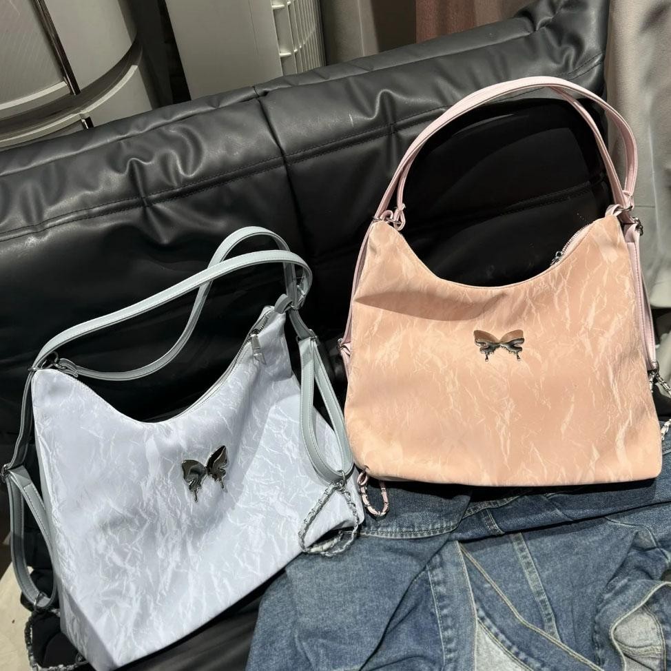 BG-461 New 3 ways Bag Women's Bow Polka Dot Backpack Bag Shoulder Bag ...