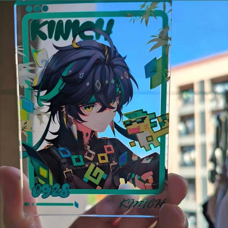Genshin Impact Acrylic Transparent Card Photo Props Diy Card Anime ...