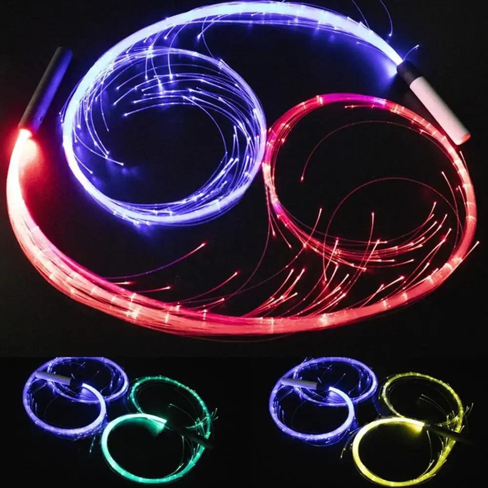 Rave LED Fiber Optic Whip 360° Swivel Super Bright Light Up Toy Pixel ...