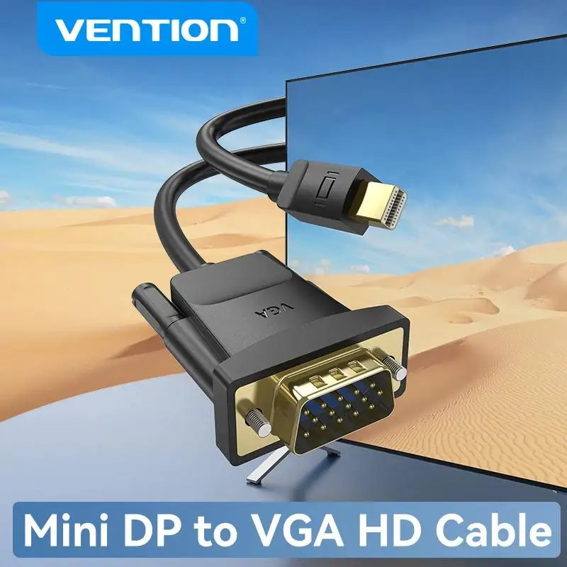 Vention Mini DP to VGA Adapter Cable Mini Display Port to VGA Converter ...