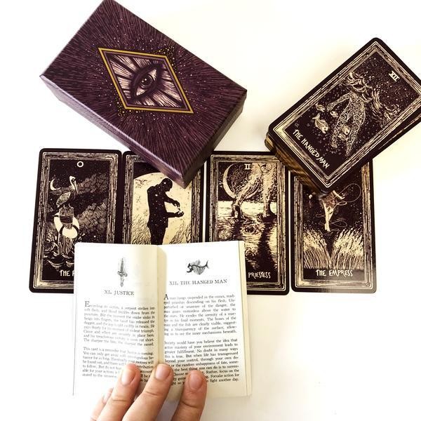 Prism Tarot Black White Version Imported Light Visions Genuine Full Set ...