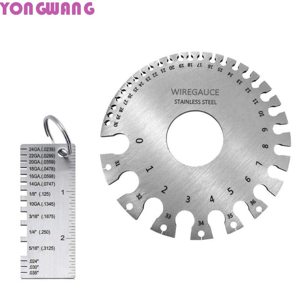 YONGWANG66HR Wire Gauge AWG SWG Stainless Steel Weld Inspection Gage ...