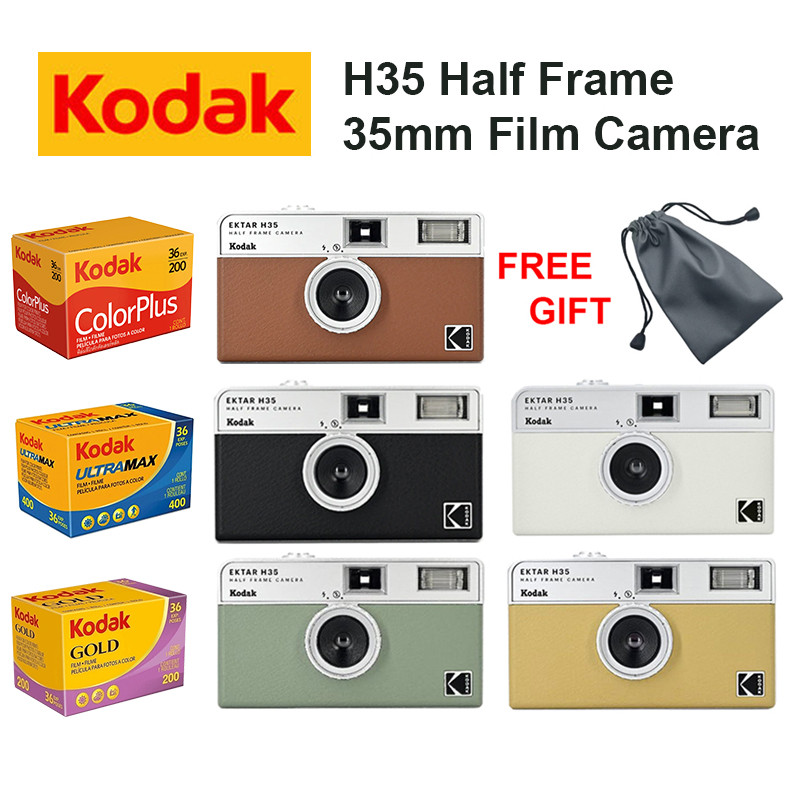 KODAK EKTAR H35 Half Frame 35mm Non-Disposable Reusable Film Camera ...