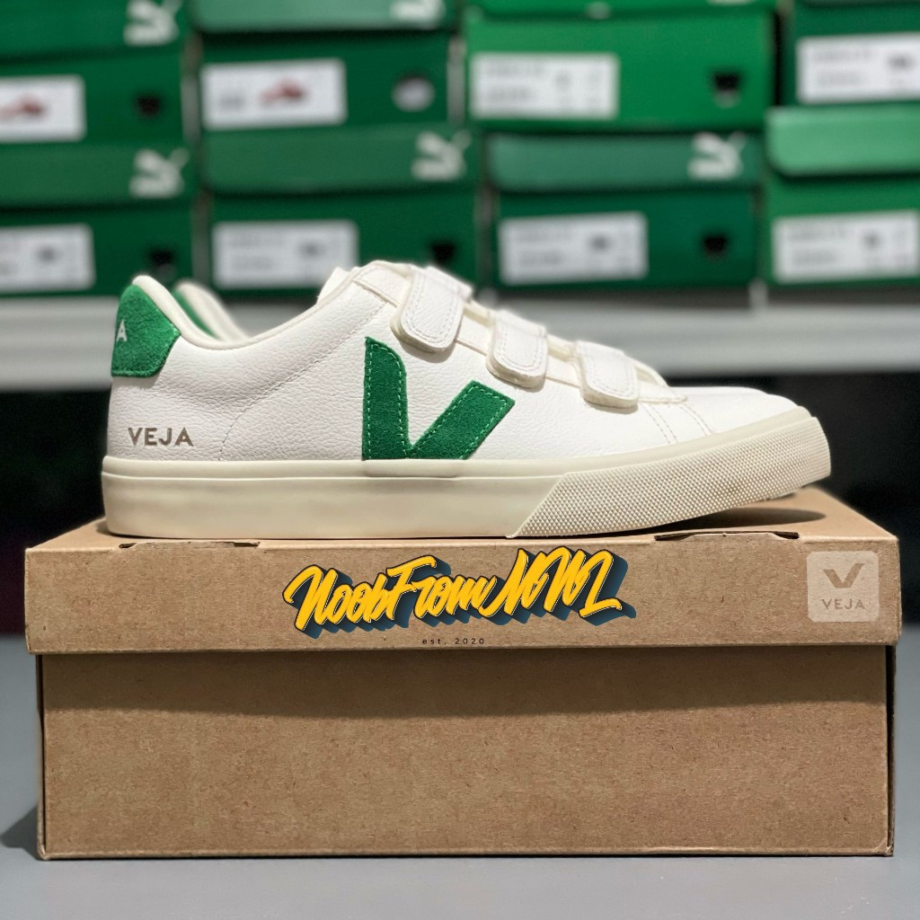 Original Veja Recife Chromefree Leather White Emeraude | Shopee Philippines