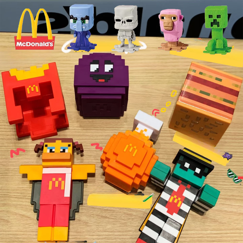2025 McDonalds Minecra Happy Meal Toys Mcdo Minecra Movie Toys Figure ...