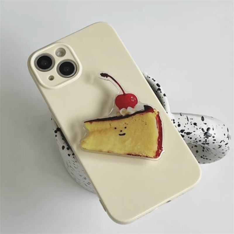 Korea Cute Cartoon Cherry Cake Grip Tok Phone Holder Stand Griptok For ...