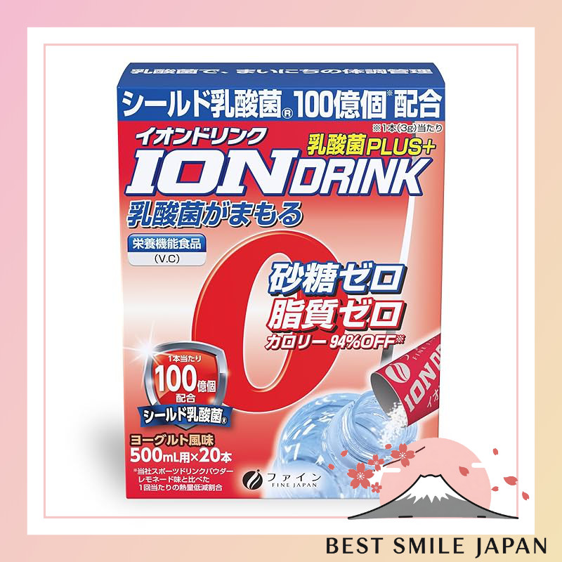 FINE JAPAN Sports Drink Ion Drink with Probiotics and Yogurt Flavor ...