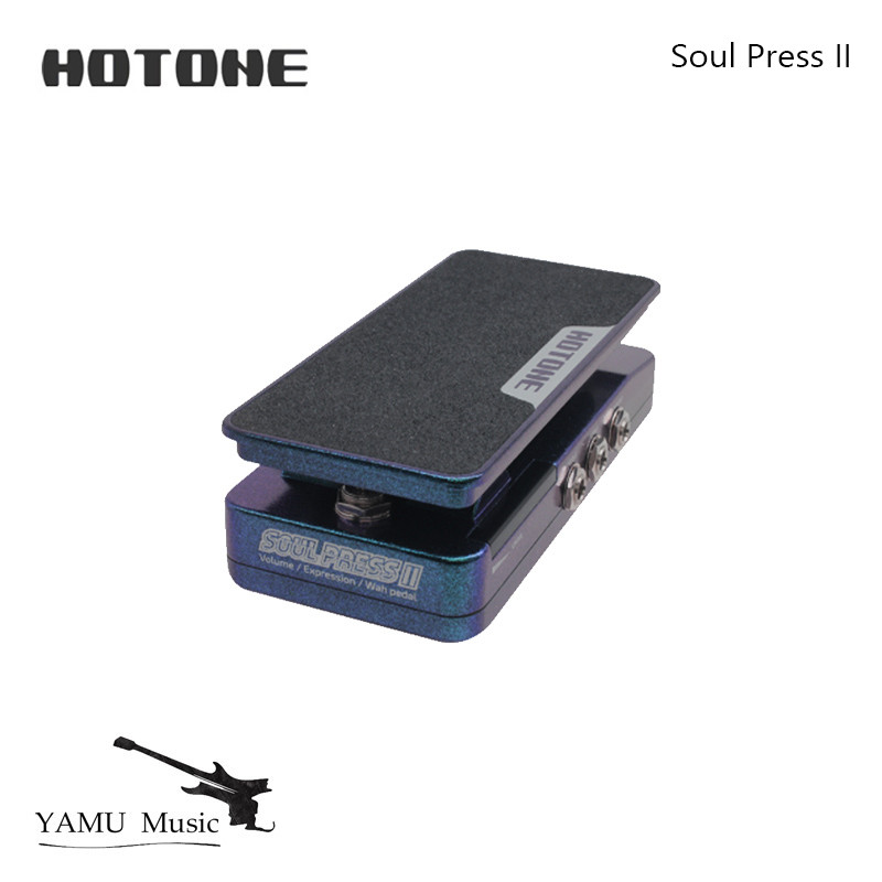 Hotone Soul Press II 4 in 1 Switchable Wah Active Volume Passive Expression Effects Pedal with ...