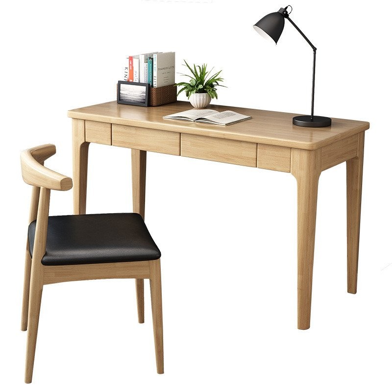 Solid Wood Desk Simple Home Laptop Desktop Computer Desk Study Table ...