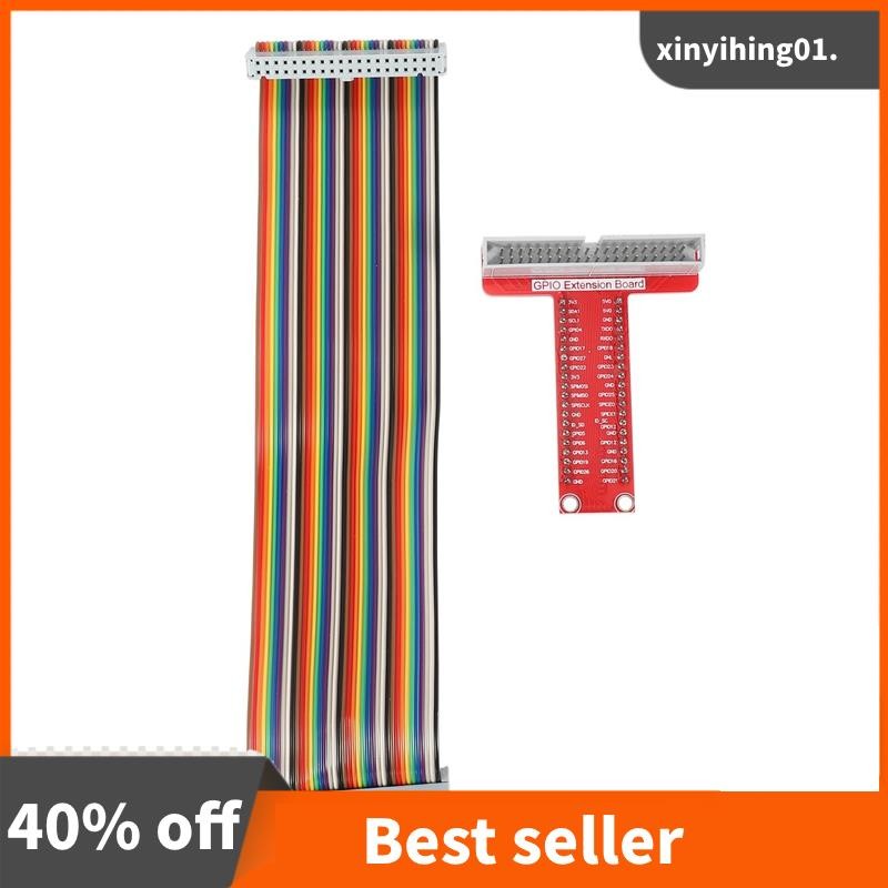 RPi GPIO Breakout Expansion Board + Ribbon Cable + Assembled T Type ...