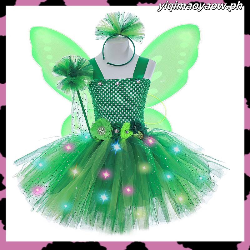 Girls Purple Glitter Fairy Tutu Dress Kids Crochet Flower Tulle Dress ...