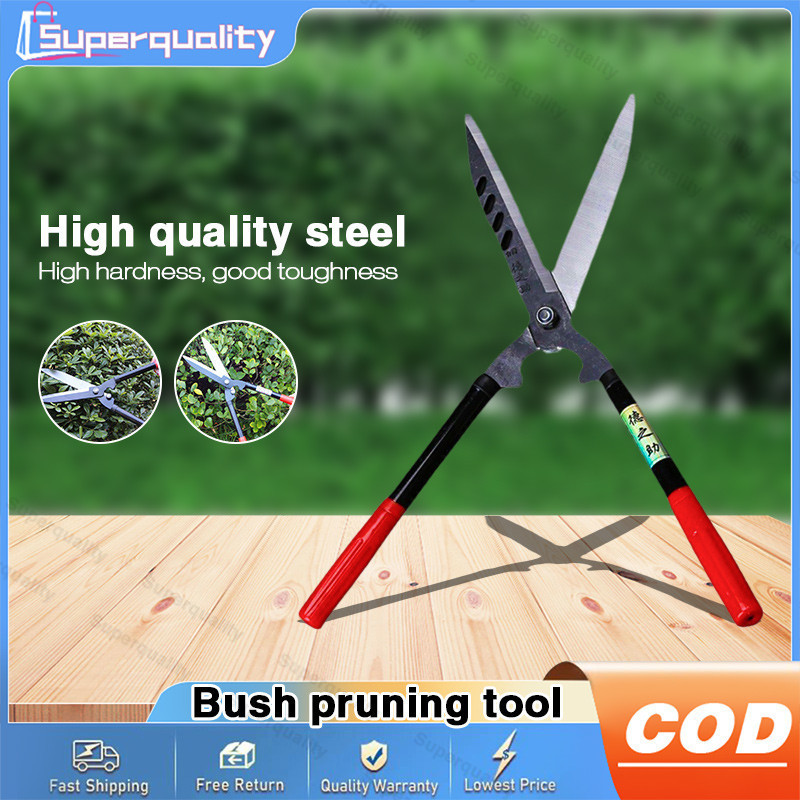 GARDEN SCISSOR- Garden pruning scissors hedge shear grass cutter red ...