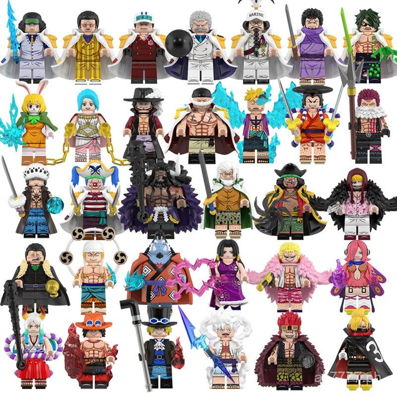 Compatible with Lego One Piece Road Flying Man Ace Sauron Cartoon Model ...
