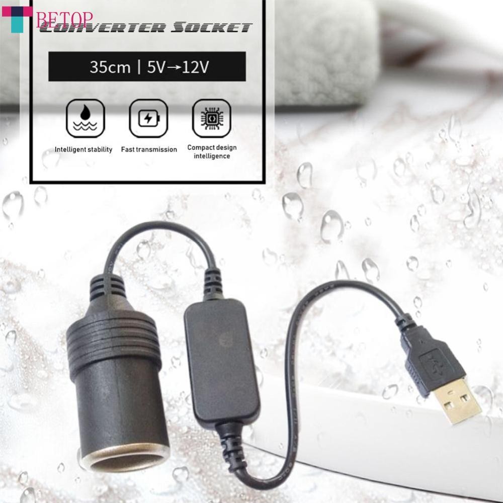 PP+BE TOP Car USB 5V To 12V Converter Adapter Socket Wired Controller ...