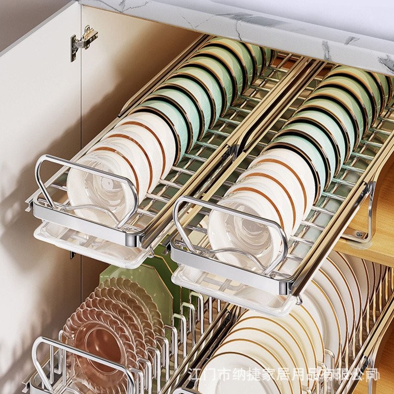Stainless Steel Kitchen Pull-out Dish Rack, Dish Rack, Dish Rack, Dish ...