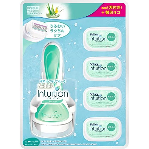 Schick Intuition Sensitive Skin Club Pack Women's Razor (5 Replacement ...